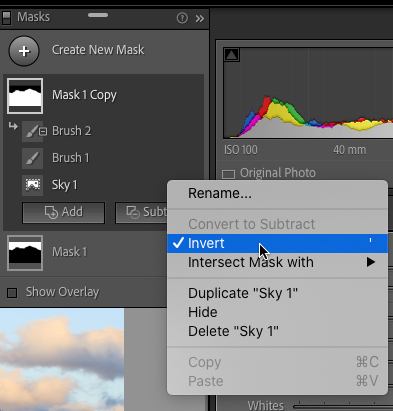 INVERTING LAYERED MASKS - LIGHTROOM v.11 - BLOG - NEWS - INFORMATION